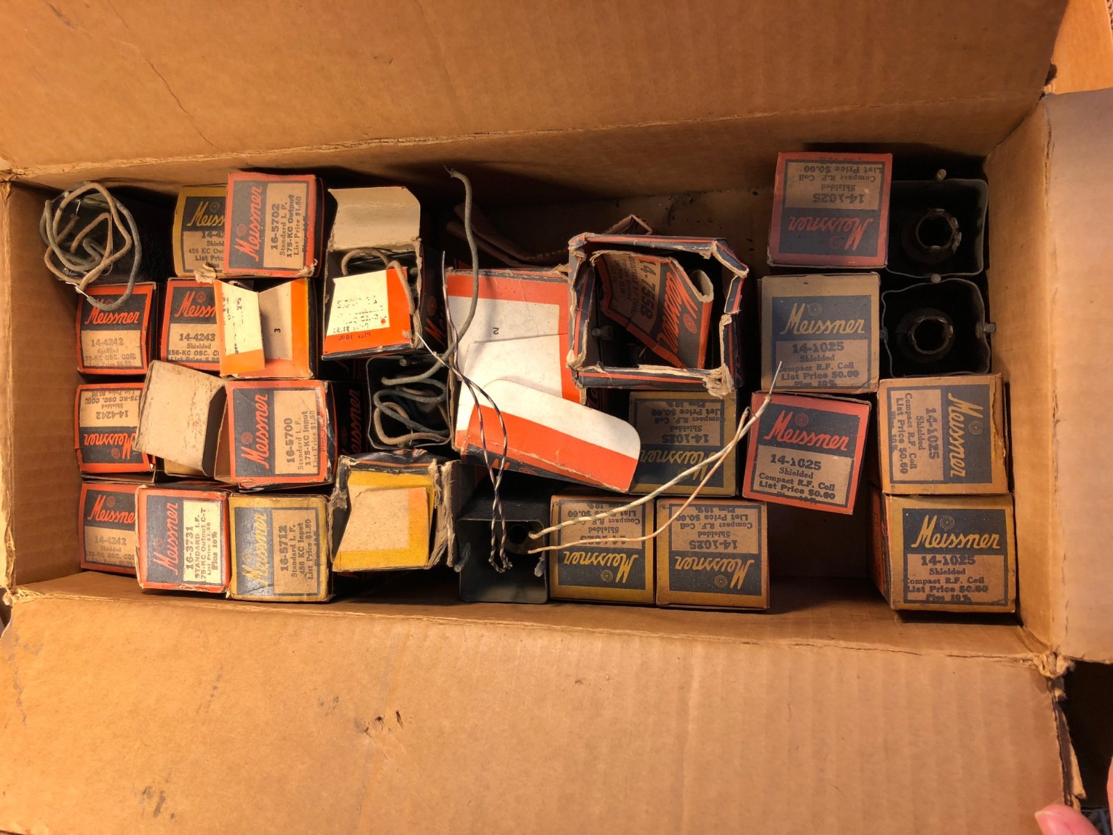 Lot of 29 NOS NIB vintage Meissner RF Coils 1940s 1950s for Ham Radios ...