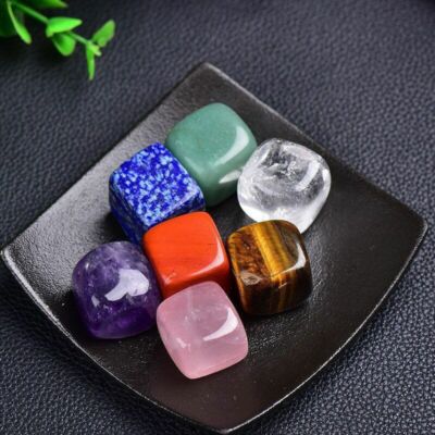 Natural Larger Particles Cube Crystal Polished Reiki Healing Crystals ...