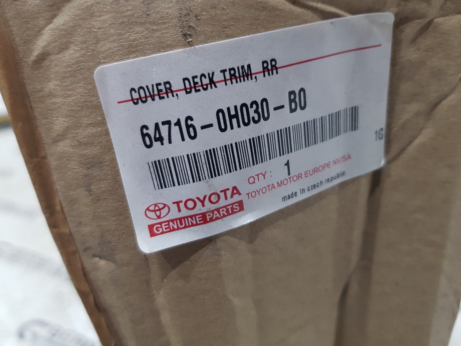 2019 TOYOTA AYGO PEUGEOT 108 CITROEN C1 BOOT LOCK TRIM COVER PANEL ...