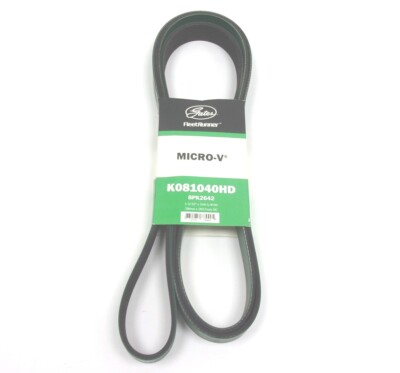 K081040HD NEW GATES SERPENTINE HEAVY DUTY MICRO-V BELT 8PK2642 104.625 ...