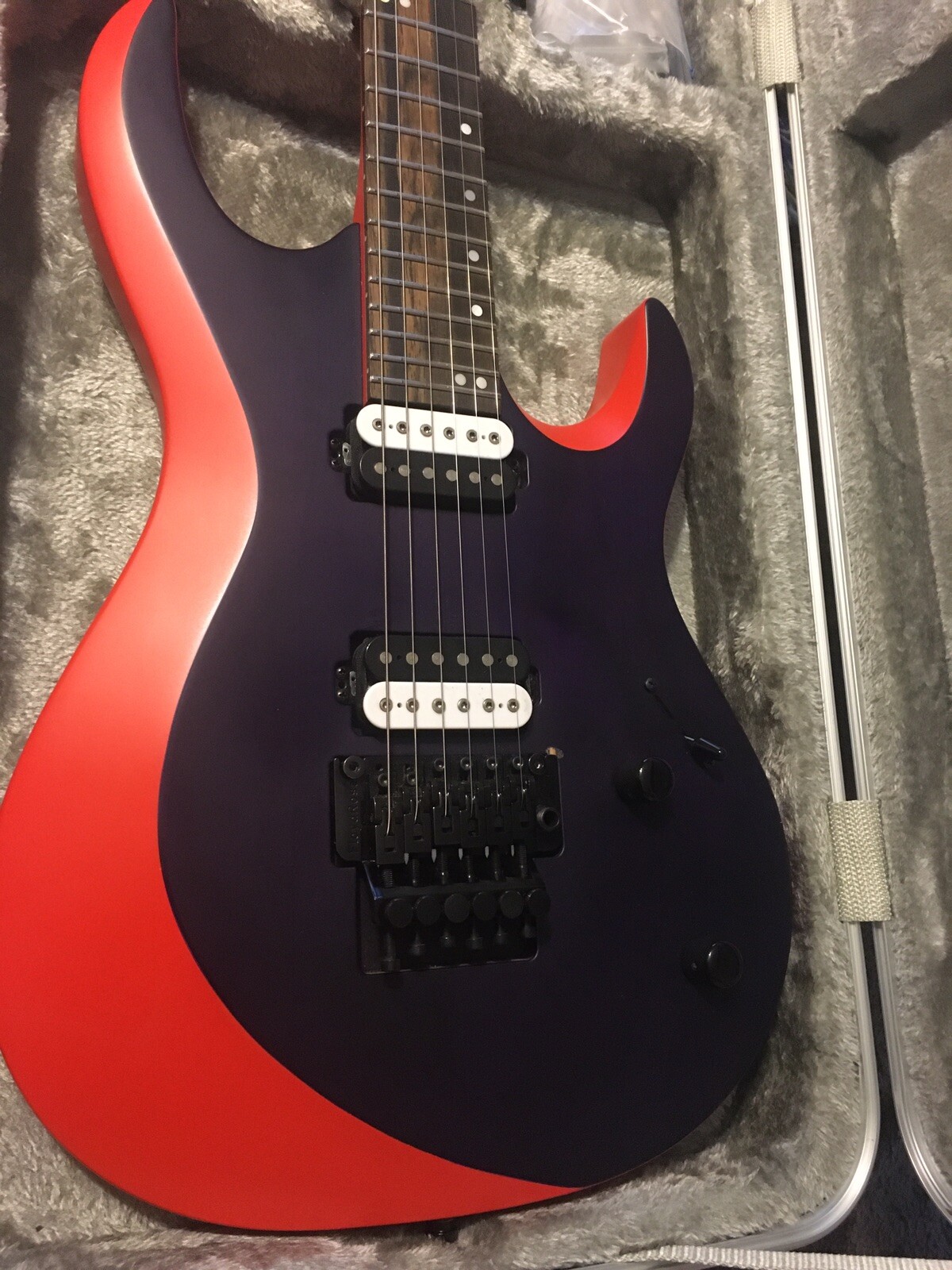 kiesel Aries 6 USA Floyd Rose Guitar racing orange royal purple Wknd ...