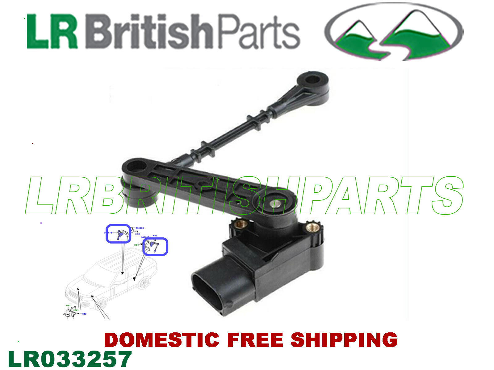 LAND ROVER REAR SUSPENSION HEIGHT SENSOR RANGE ROVER DISCOVERY SPORT ...