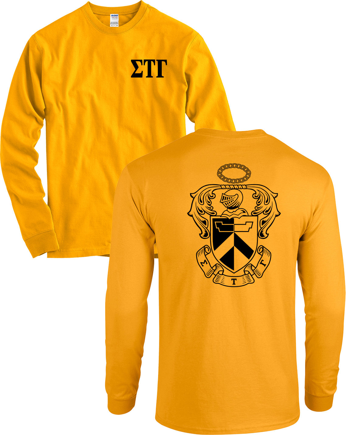 Sigma Tau Gamma Fraternity Crest Long Sleeve Sig Tau Shirt - MANY ...