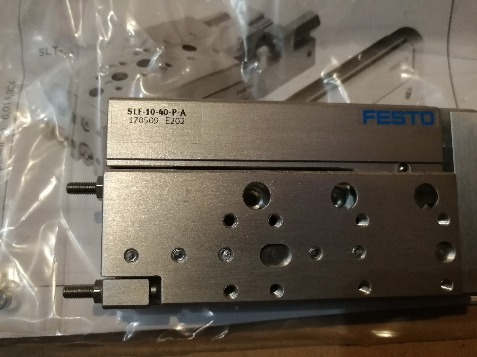 Festo pneumatic zylinder SLF-10-40-P-A 170509 mini schlitten | eBay