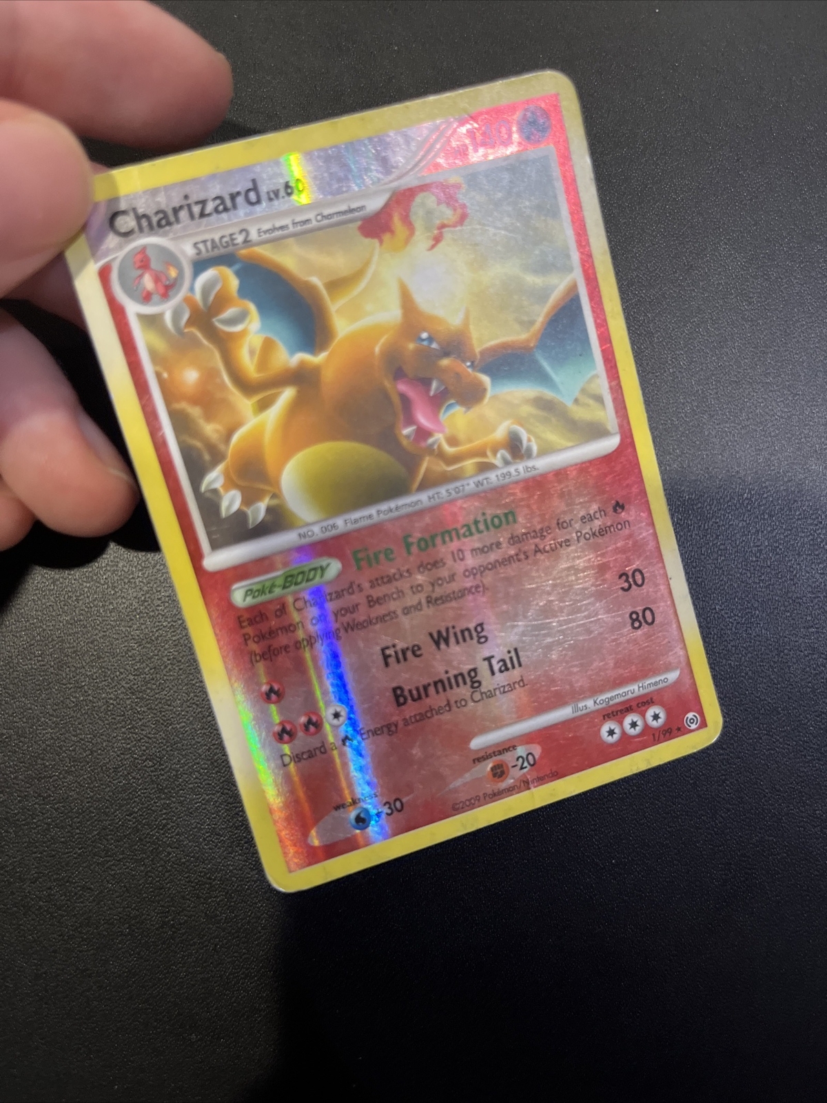 Pokémon TCG Charizard Arceus 1/99 Reverse Holo Holo Holo Rare for sale ...