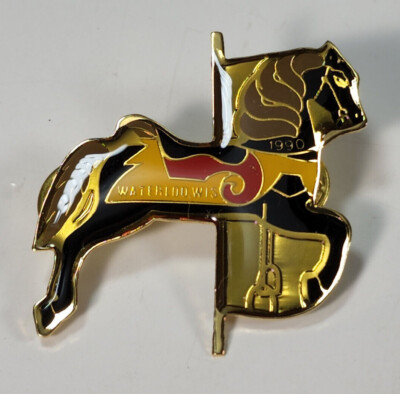Vintage 1990 CW Parker Waterloo WI Carousel Horse Lapel Hat Pin 1.75 ...
