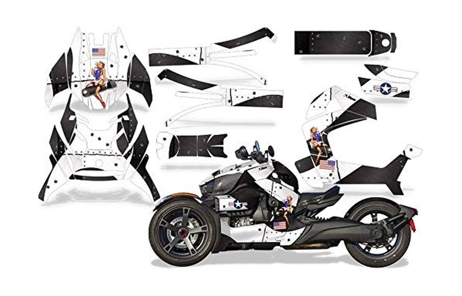 AMR Racing Roadster Graphics Full kit Sticker Decal Compatible with Can ...