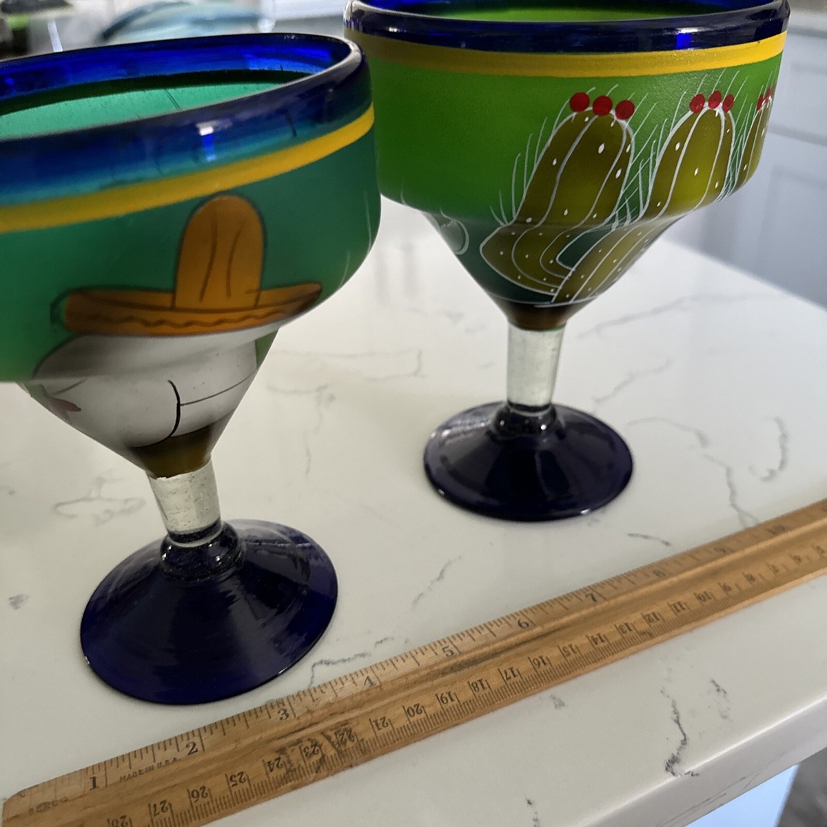 Mexican Painted Glassware