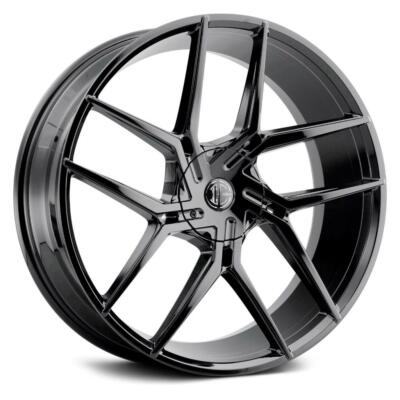 20 inch 20x8.5 2CRAVE BK No51 Glossy Black wheels rims 5x110 +35 | eBay
