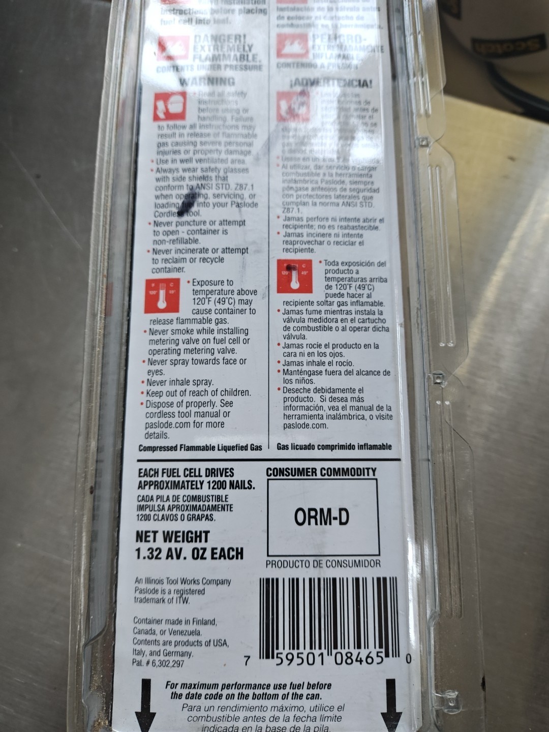 Paslode Spar Framing Fuel(2) for #900420 NOT FOR CF325 Or CF325Li ...