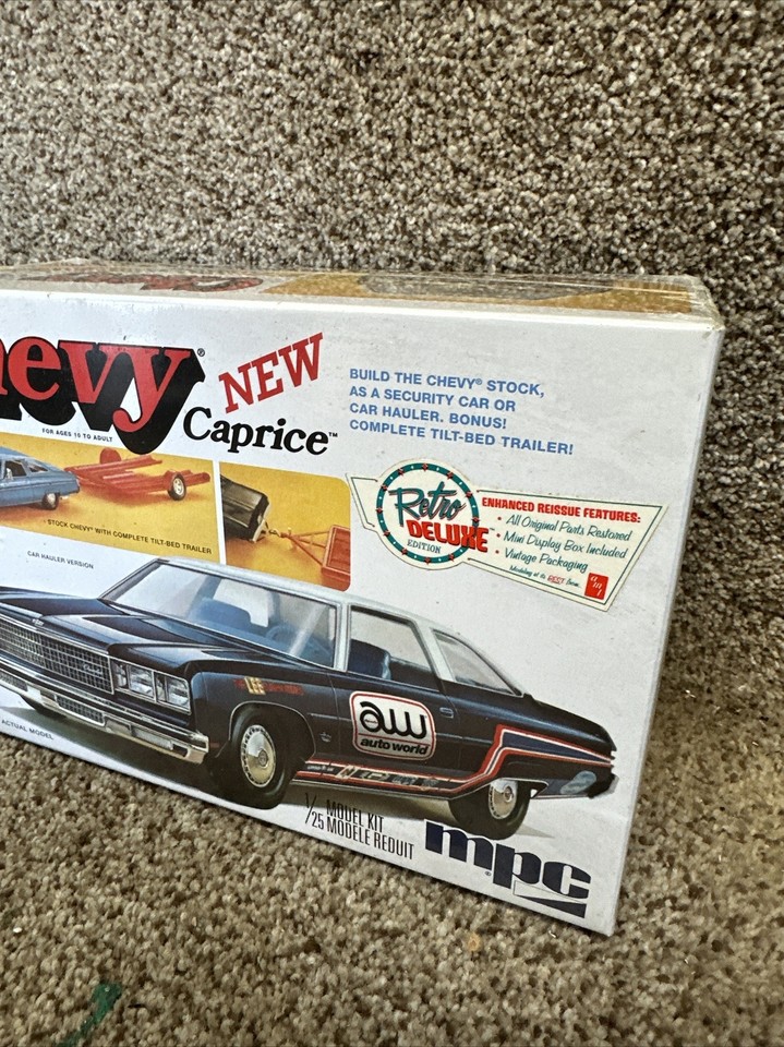 MPC Retro Deluxe 1976 Chevy Caprice Trailer 1:25 Model Kit New Sealed ...