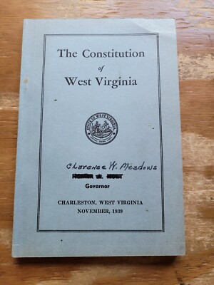 The Constitution of West Virginia November 1939 | eBay