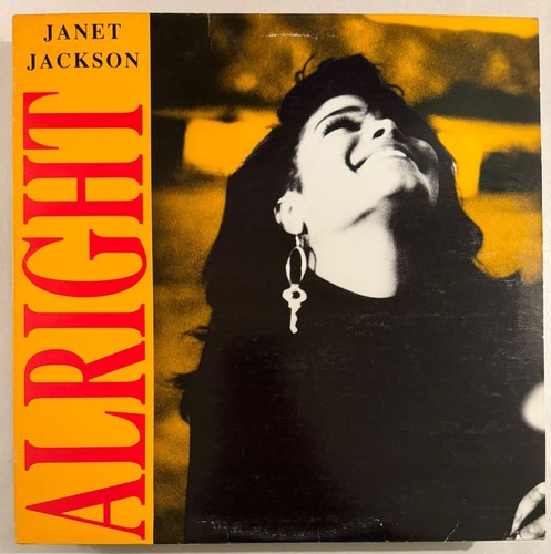 JANET JACKSON – ALRIGHT - VINYL EP BLACK - 1990 A&M RECORDS - VG+ - 1A ...