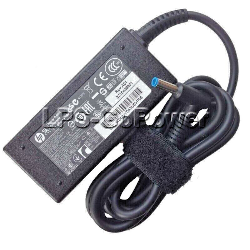 Genuine HP Laptop 45W 19.5V AC BLUE TIP Adapter Charger 741727-001 with ...