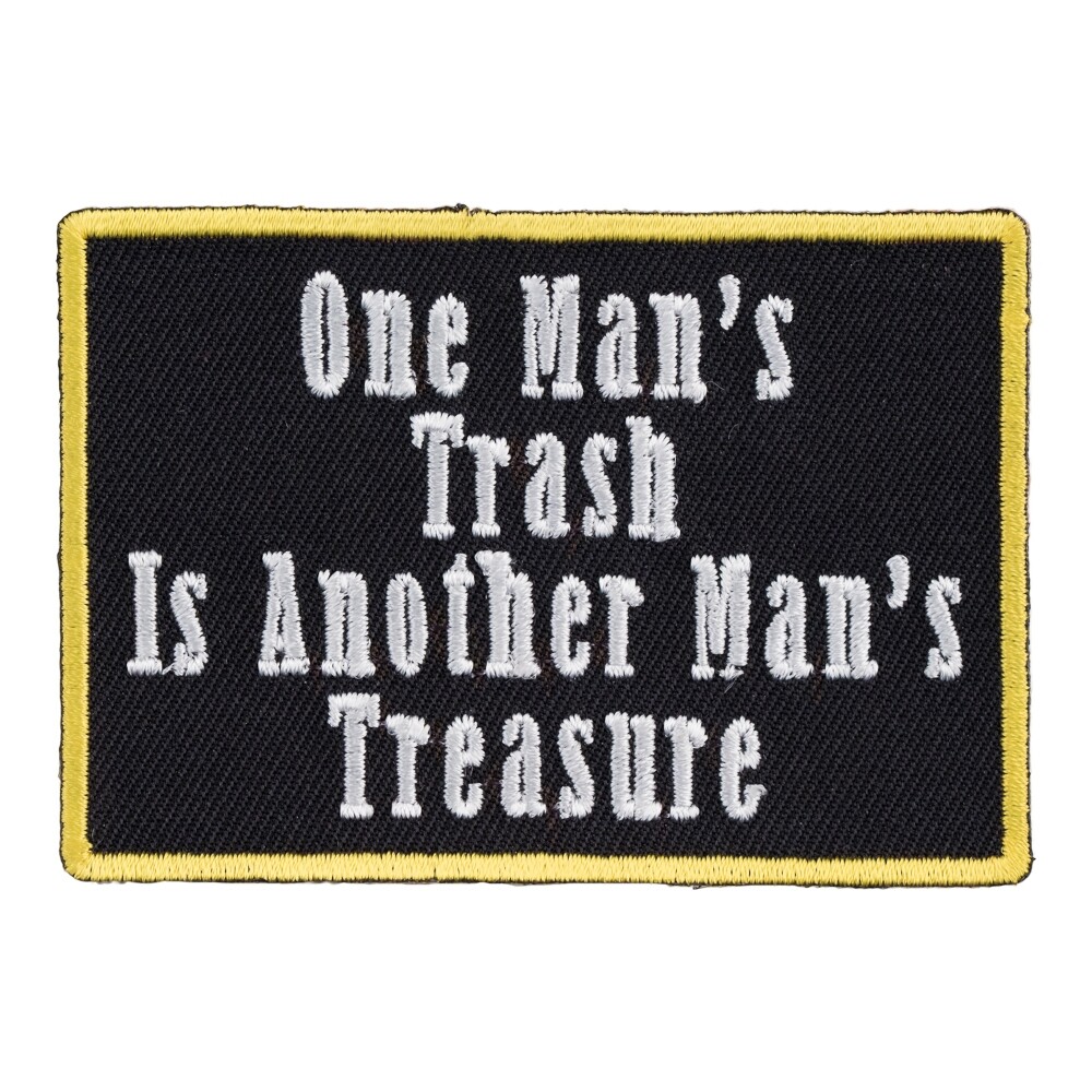 One Man's Trash Treasure Patch, Funny Patches | eBay