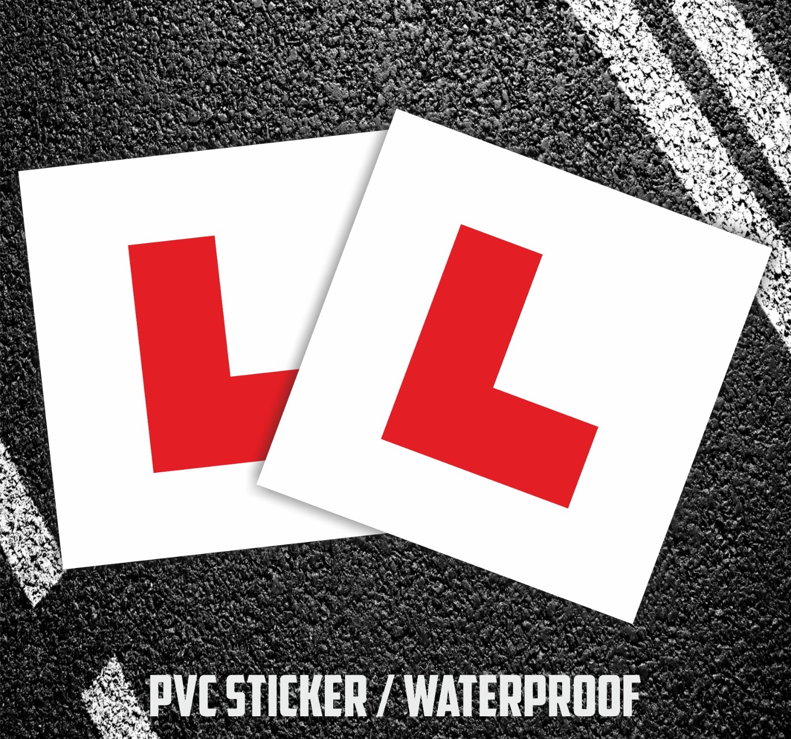 2 x LEARNER STICKER L Plate Stickers Legal Learner Driver Sticker Self ...