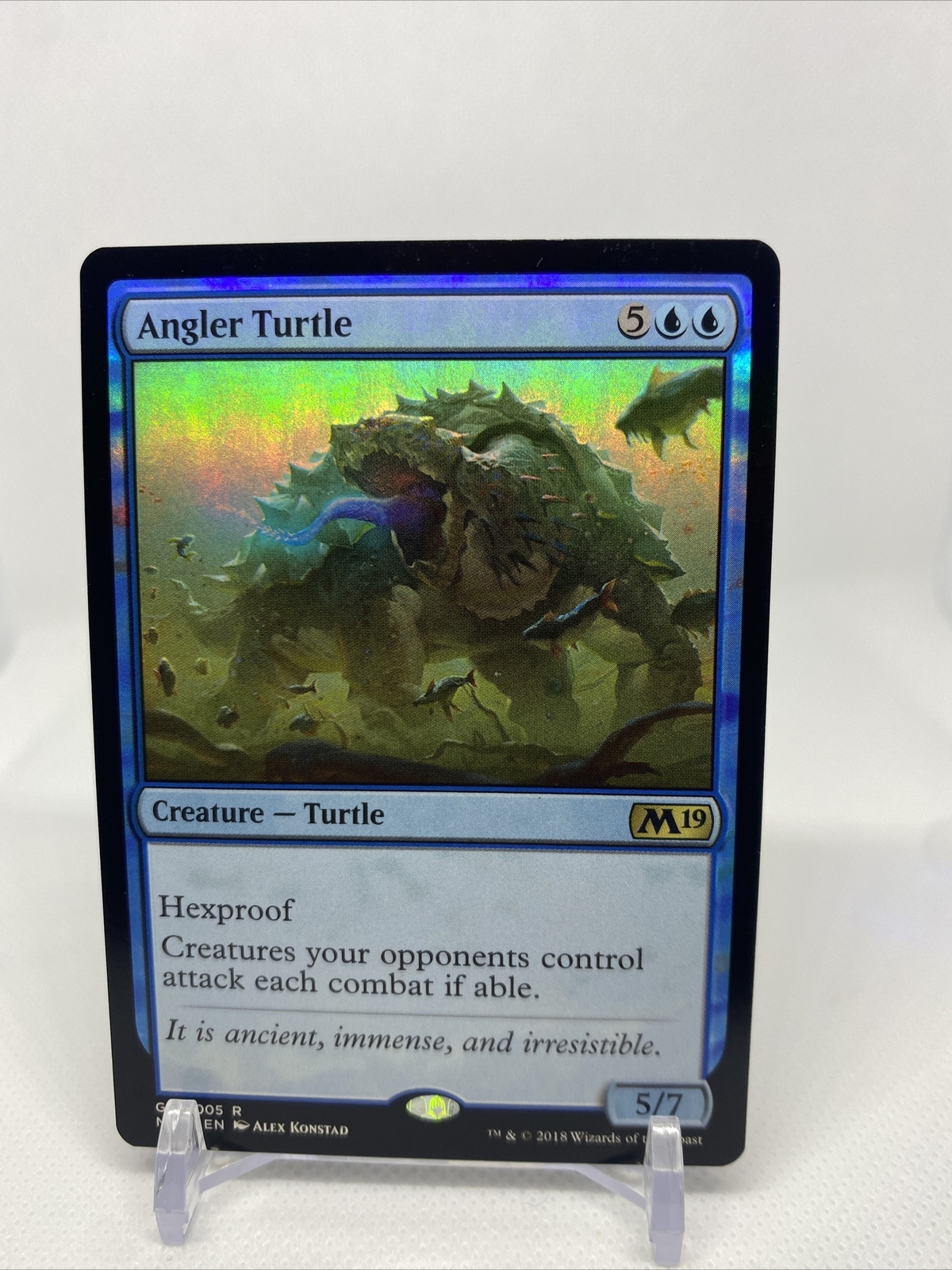 MTG: Angler Turtle - GP2/005 NM - Rare - 2018 Gift Pack - FOIL - New ...