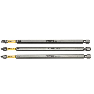 6in PH2 T25 Phillips Torx DEWALT MAXFIT Ultra 3 Pc Bit Set IMPACT READY ...