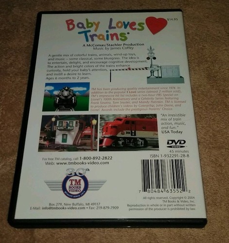 Baby Loves Trains DVD Train and you video with musical accompaniment ...