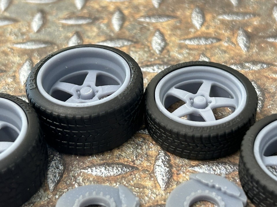 1/24 Scale: 21/20 Inch “Weld Ventura” Wheels With Wide Rear Street ...