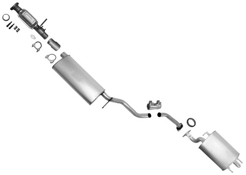 Rear Catalytic Converter Resonator Muffler Exhaust System For Lexus ...