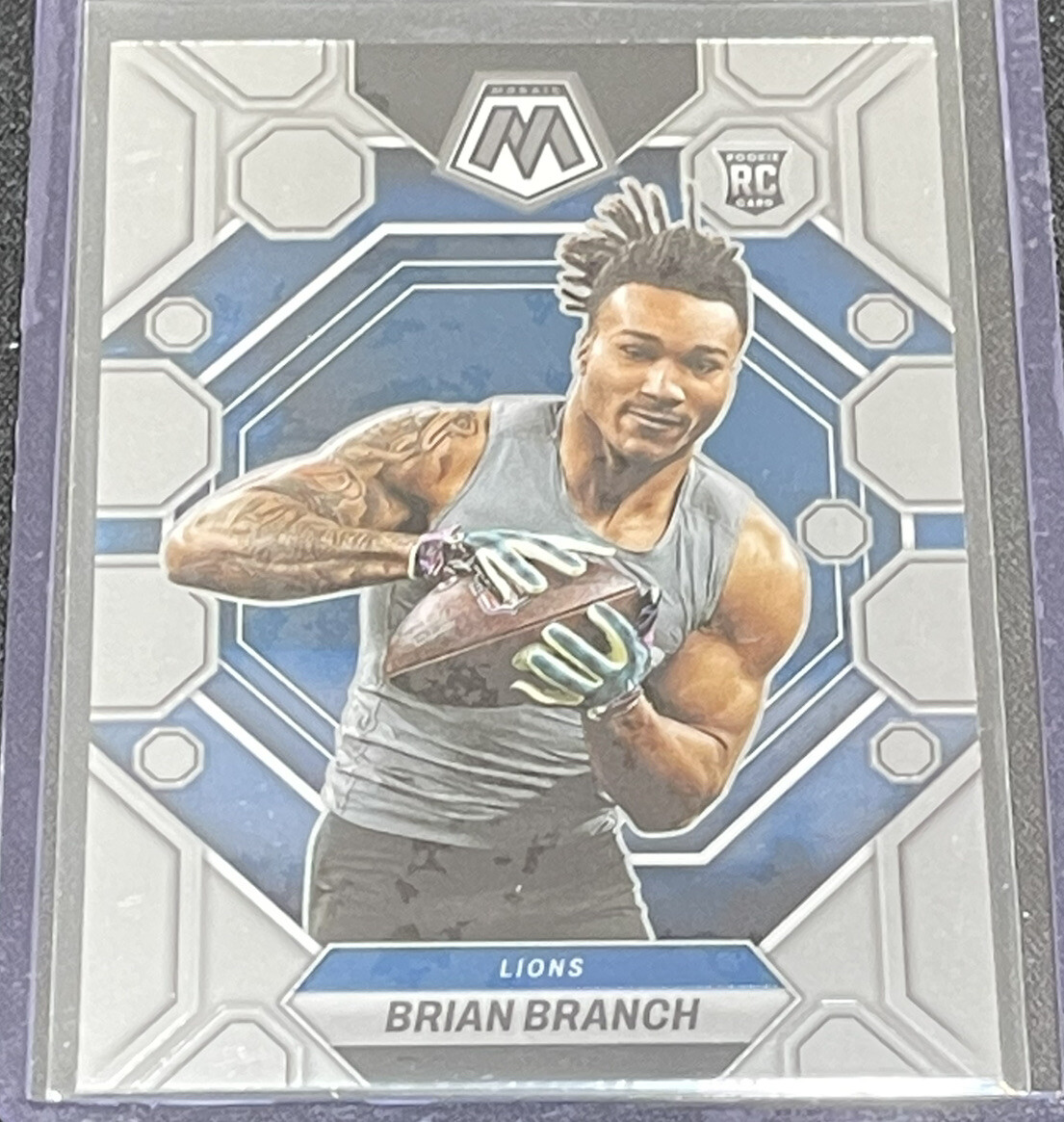 2023 Panini Mosaic BRIAN BRANCH Rookie #287 RC Detroit Lions Crimson ...