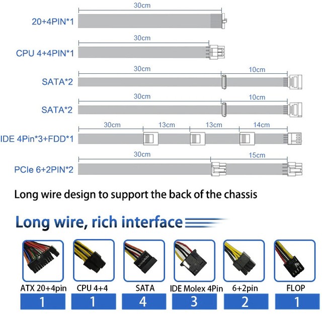 Enhance ENP-7660B - 600W Flex ATX 1U Platinum efficiency power supply ...