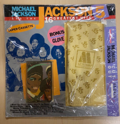 MICHAEL JACKSON & THE JACKSON 5 SUPER CASSETTE w/GLOVE & MICHAEL ...