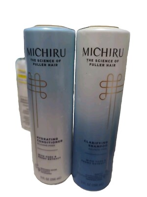 NEW Michiru Sulfate-Free Clarifying Shampoo & Hydrating Conditioner Set ...