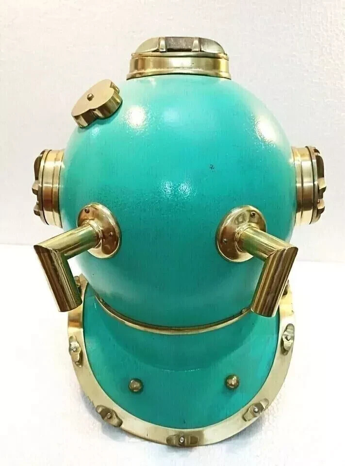 18" Diving Divers Helmet U.S Navy Mark V Deep Sea Antique Scuba Vintage ...