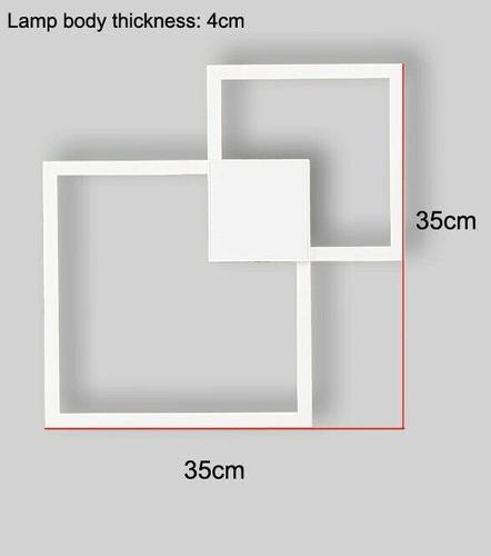 LED Wall Mounted Lamp Light Round/Square Room Decor Creative DIY ...