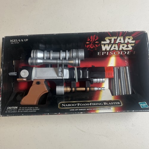 Naboo Foam Firing Blaster Star Wars Episode 1 Phantom Menace Toy Roleplay Gear | eBay