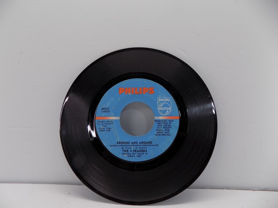 1964 The 4 Seasons "Around and Around" & 45 RPM Vinyl Record Philips | eBay