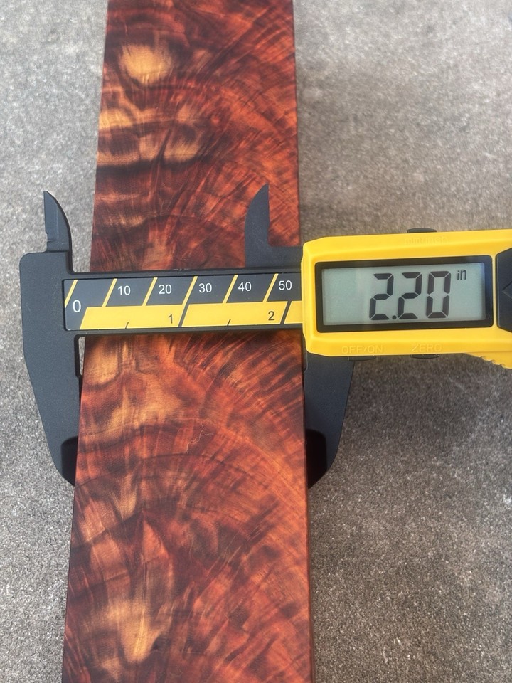 Rosewood Burl Woods Slab Board Woodworking Lumber Block 9.45”x2.2” P93 ...