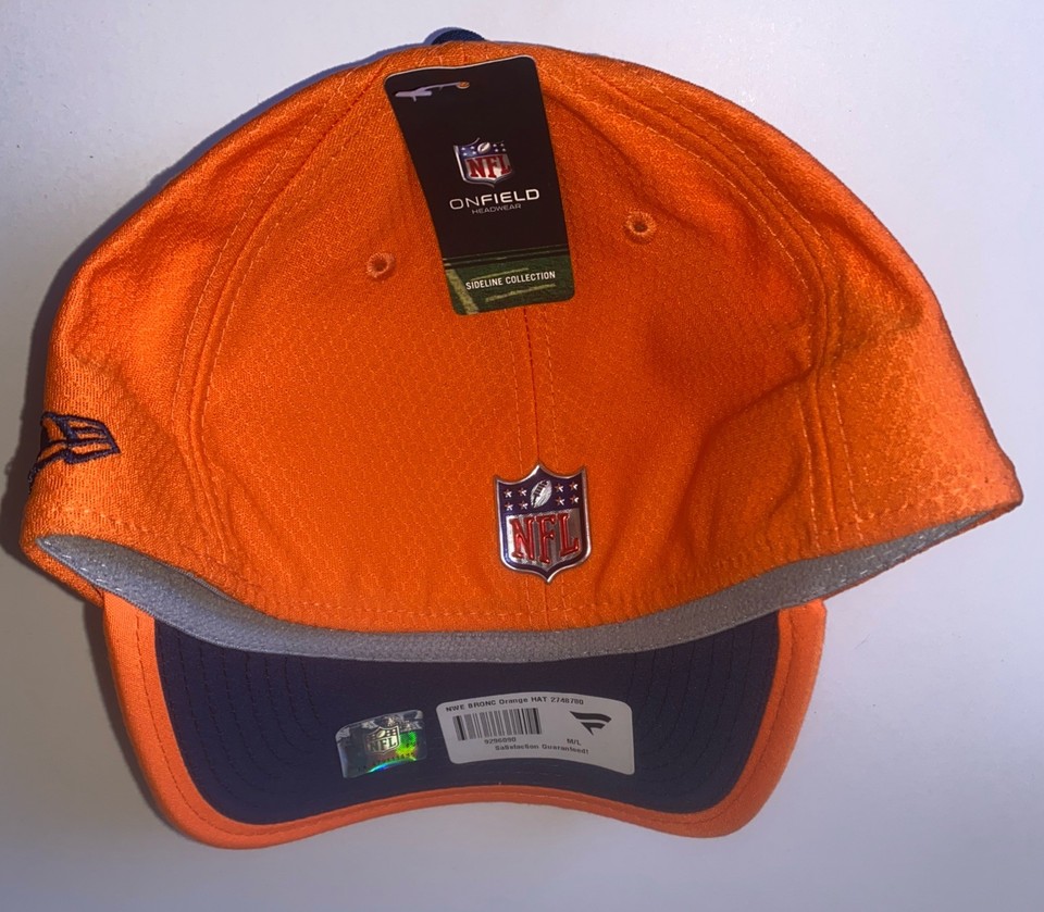 New Era 59Fifty Sideline Collection Denver Broncos Orange M/L Fitted ...