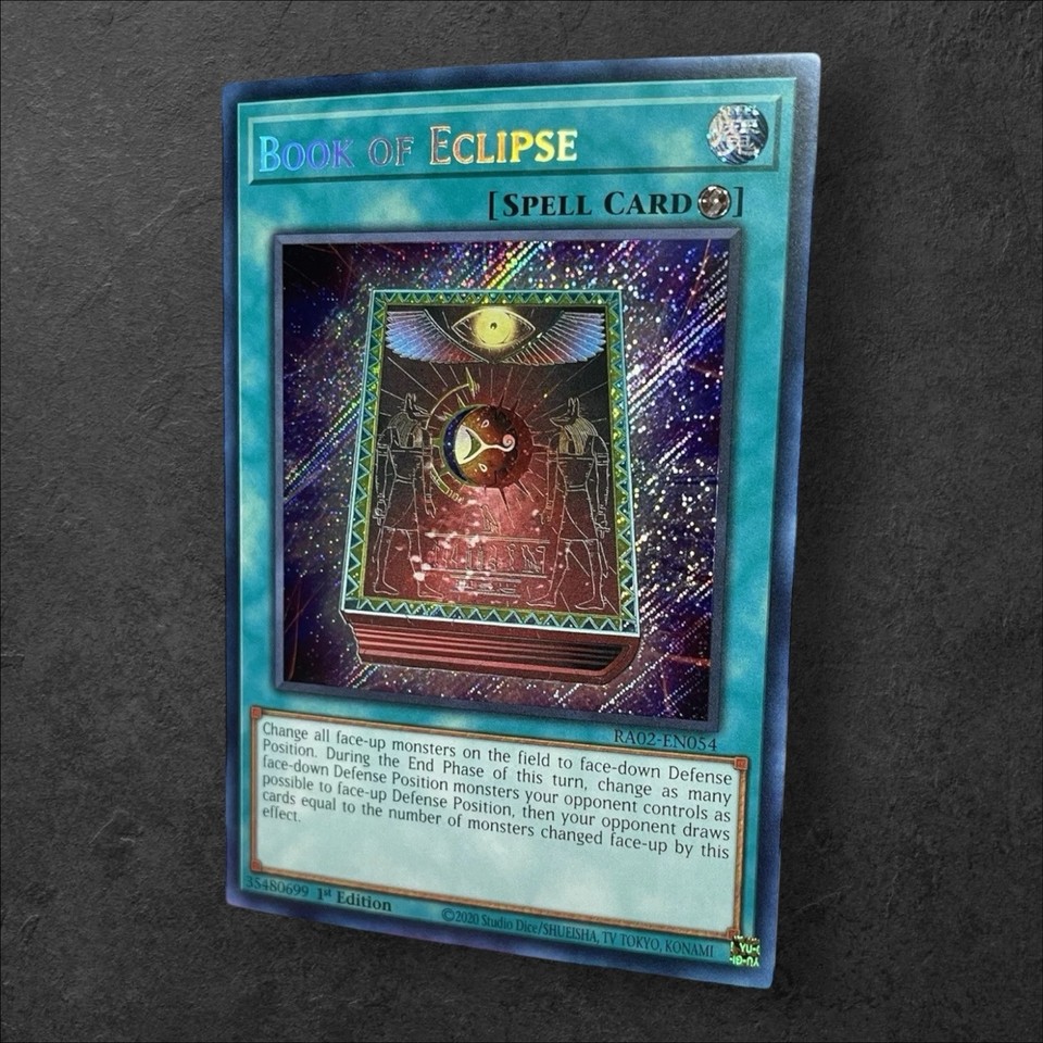 Yugioh Book of Eclipse 1st Edition - RA02-EN054 Secret Rare 25'th An. Rarity | eBay