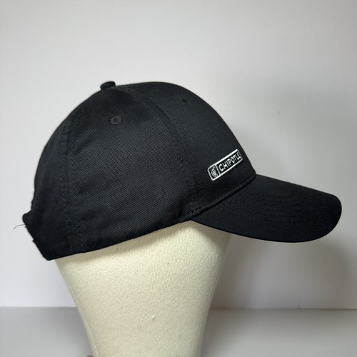 Chipotle Strapback Hat Cap Black Employee Uniform Embroidered Work EUC ...