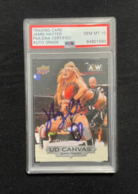 JAMIE HAYTER Autographed Autograph Auto Signed Upper Deck Canvas Card ...