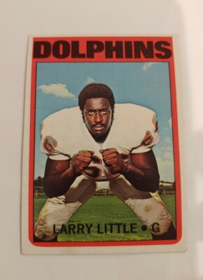 1972 Topps Larry little rookie football card RC #240 Miami Dolphins NM ...