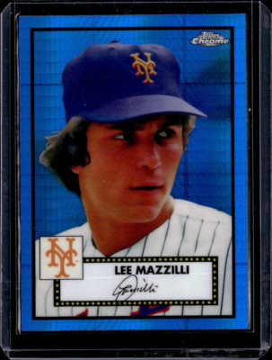 2021 Chrome Platinum Anniversary Blue Prism Refractor Lee Mazzilli #596 ...