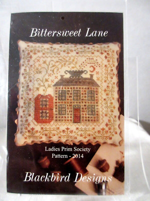 Blackbird Designs BITTERSWEET LANE Counted Cross Stitch Pattern Ladies Prim | eBay