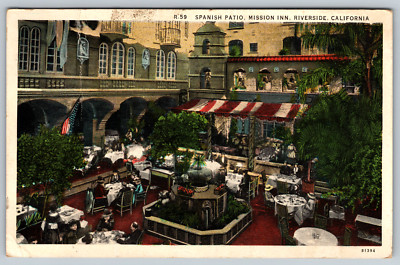 c1930s Spanish Patio Mission Inn Riverside California Vintage Postcard ...