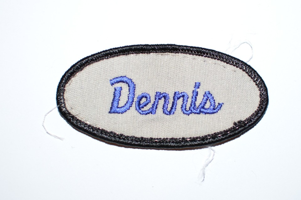 Employee Embroidered Worker Name Tag Sewn Patch for Uniform Work Shirt ...