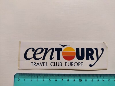 Century Travel Club Europe Sticker Autocollant Vintage 80s Original ...