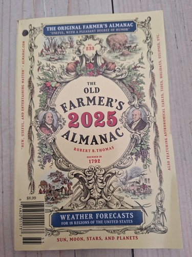 The Old Farmer's Almanac 2025 (New Paperback) New By Robert B. Thomas ...