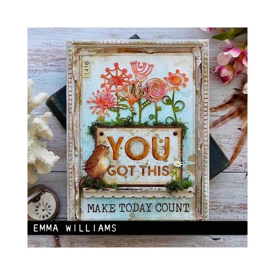 New Tim Holtz "ARTSY STEMS" Sizzix Thinlits Cutting Dies 2022 | eBay