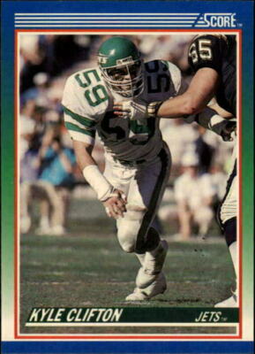 1990 SCORE NFL FOOTBALL Vintage Trading Card #64 - KYLE CLIFTON, New ...