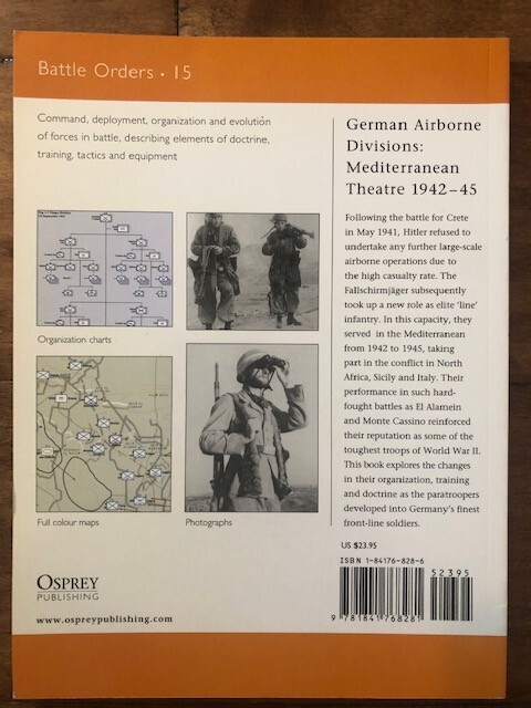 Osprey Battle Orders: German Airborne Divisions : Mediterranean Theatre ...