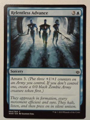 Relentless Advance *PLAYSET* Magic MtG x4 War of the Spark | eBay