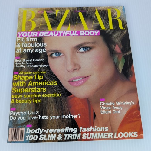HARPER'S BAZAAR Magazine May 1984 Christie Brinkley Spring Collection ...
